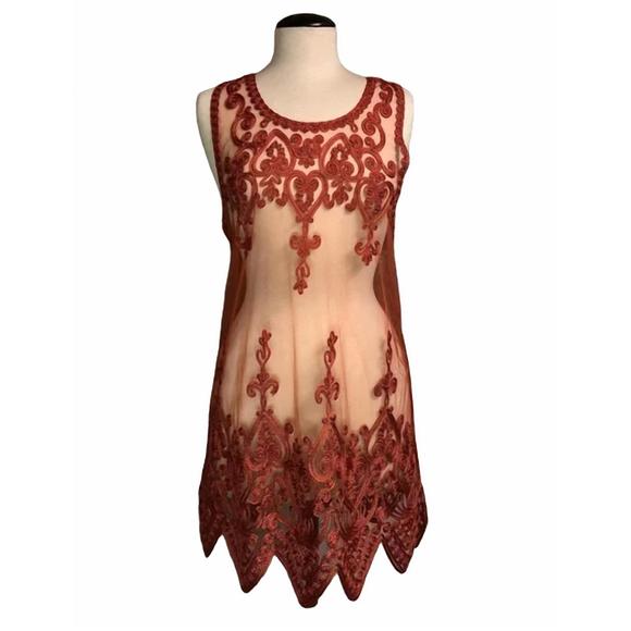Pretty Angel | Dresses | New Pretty Angel Gatsby Dress In Orangebrown ...